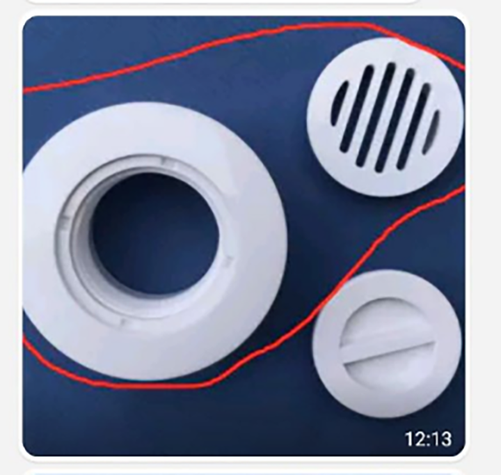 SP-1022 Suction port Drainage Outlet Flat cover Drain Accessory ...