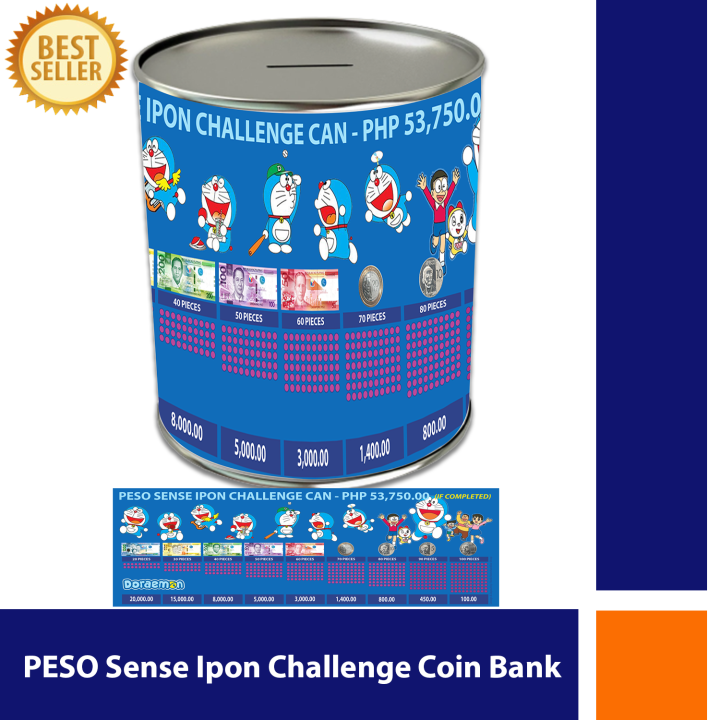 YMS PESO SENSE Ipon Challenge Can (DM) #010 | Lazada PH