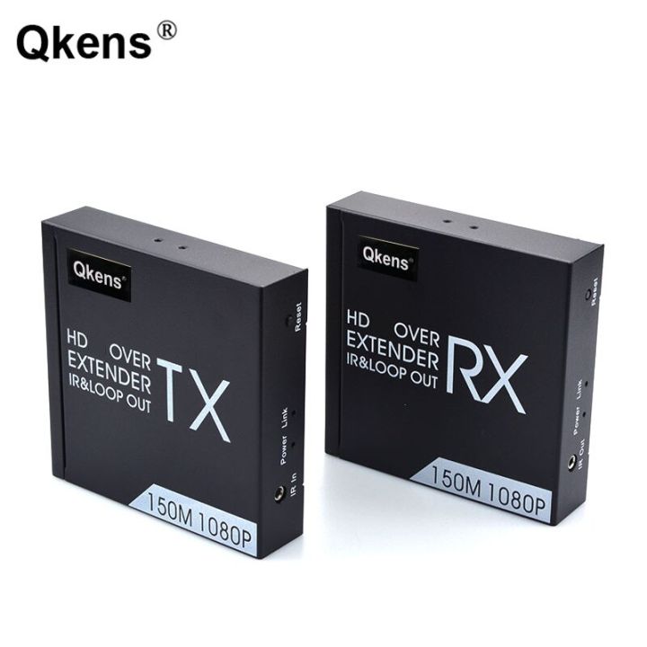 150M HDMI-compatible Extender Support POE and TV Loop Output with IR ...