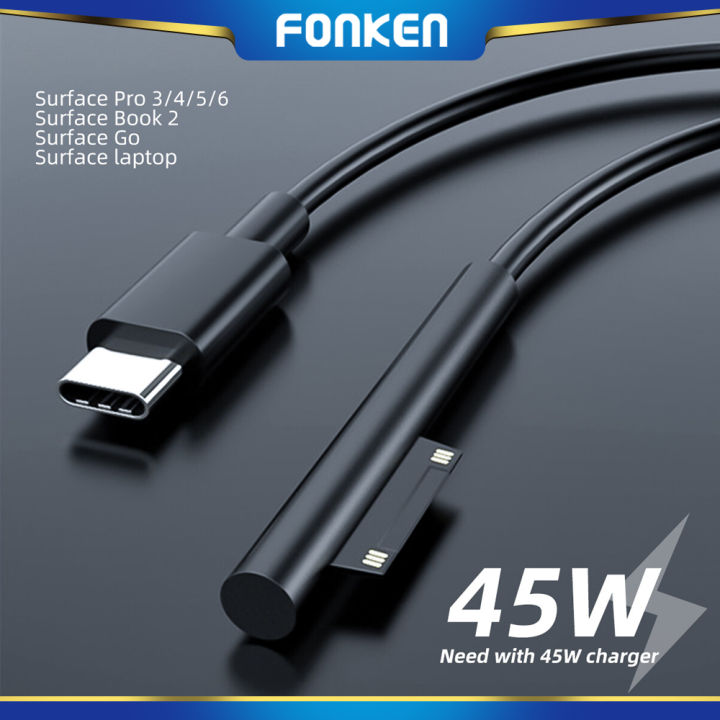 FONKEN Microsoft PD to TYPEC Fast Charge Cable 45W USB C Power Tablet ... FONKEN Microsoft PD to TYPEC Fast Charge Cable 45W USB C Power Tablet ...