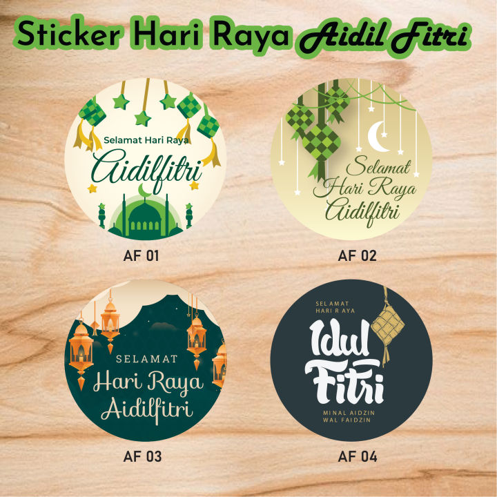 Sticker Hari Raya Aidil Fitri Label Stiker Aidilfitri | Lazada