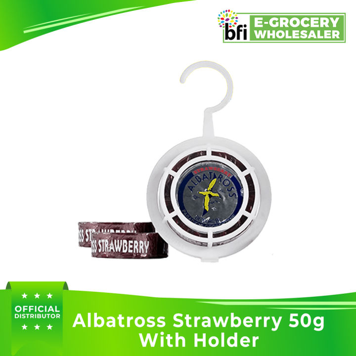 BFI Albatross Bathroom Deodorizer Strawberry 50g With Holder | Lazada PH