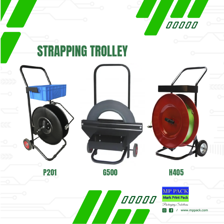 PP/Metal/PET Strapping Band Trolley / Dispenser Use Packaging Industry ...