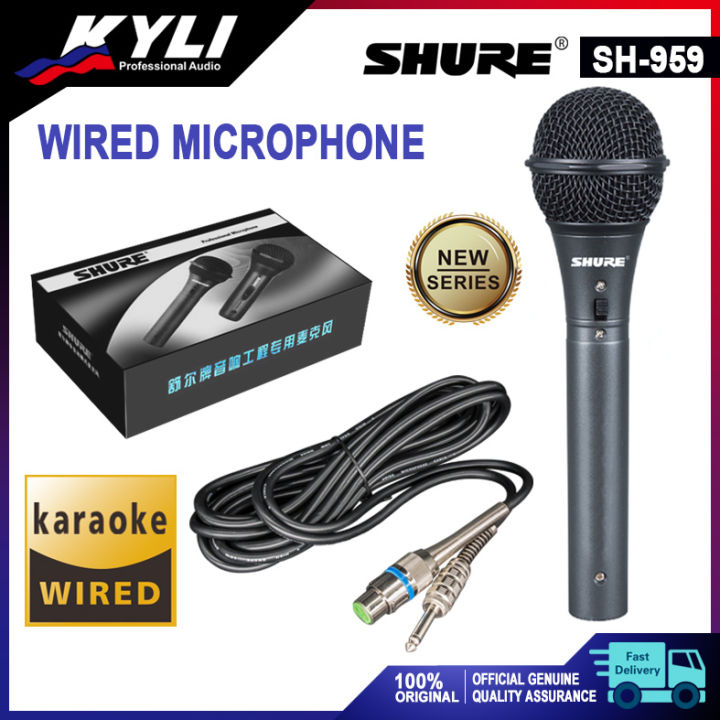 Shure SM-959 Cardioid Dynamic Vocal Microphone with 8 Meter Cable, Black | Lazada PH