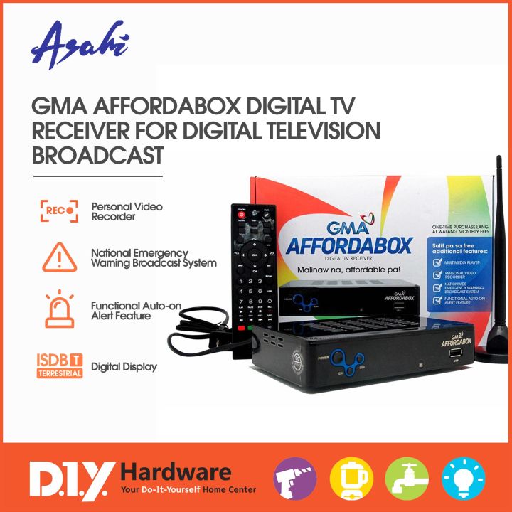 GMA Affordabox Digital TV Receiver for Digital Television Broadcast ...