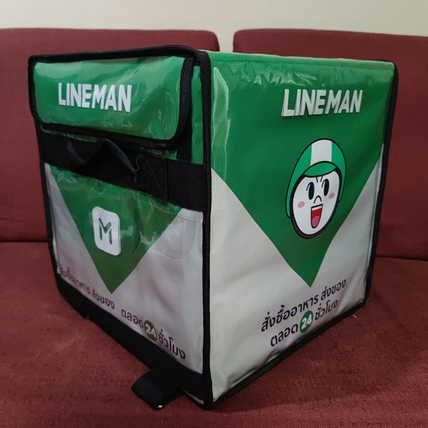 Sticker Line Man สติ๊กเกอร์ไลน์แมนติดตัวหนังสือเดิมของกระเป๋าสะท้อนแสง ...