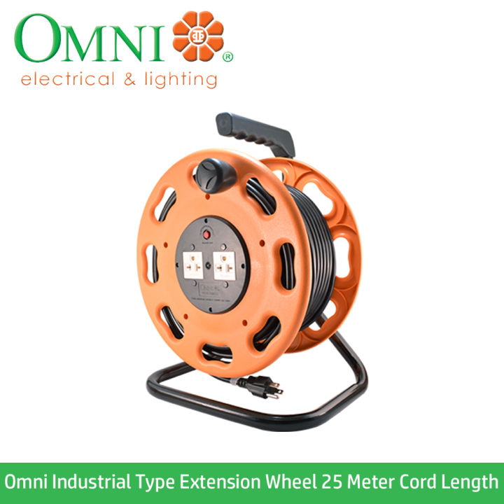 Omni Industrial Type Extension Wheel 25 Meter Cord Length 2,500W 10A ...