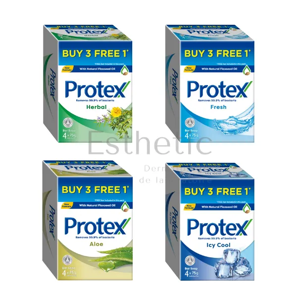 Protex Antibacterial Bar Soap 75g x 4 (Eliminates 99.9% bacteria) | Lazada