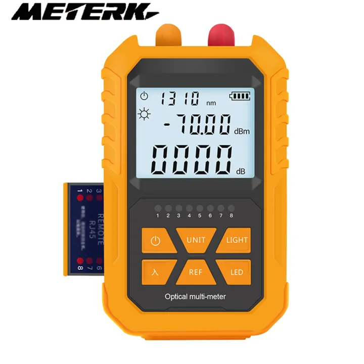 Meterk Handheld Optical Power Meter with 5km Red Light -70~+6dBm Mini ...