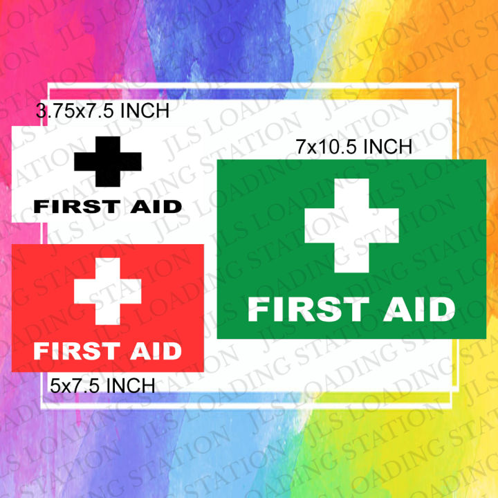 COD FIRST AID (LAMINATEDPVC) SIGNAGE | Lazada PH