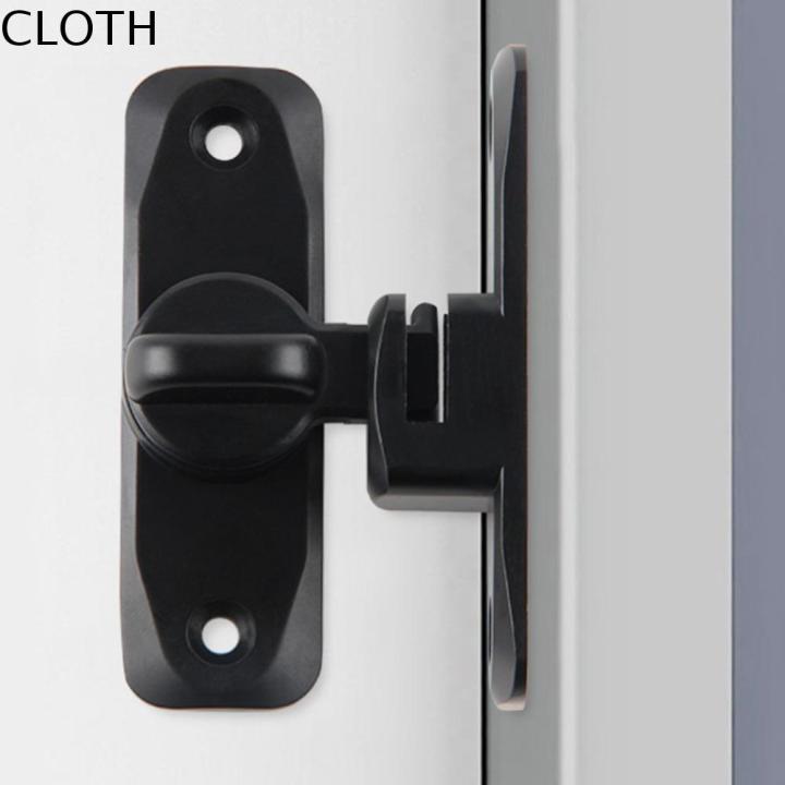 CLOTH Security Right Angle Barn Door Lock Matte Black Durable Rotate ...