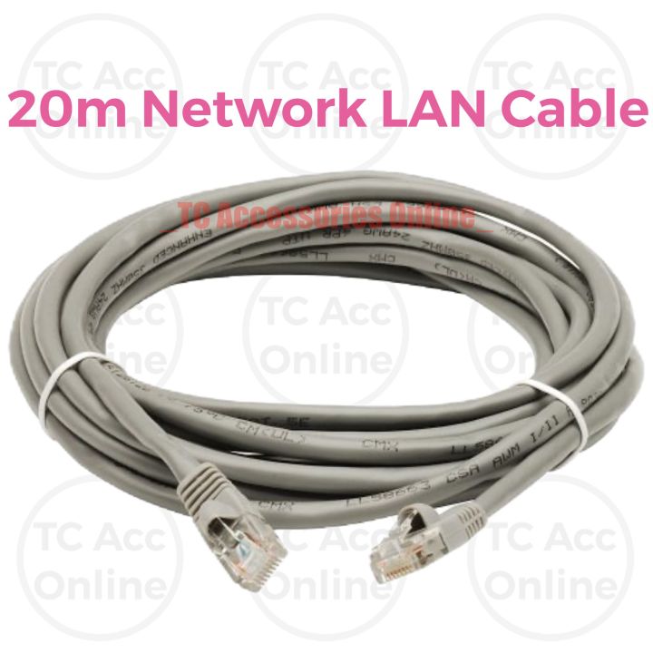 RJ45 20m Meter CAT6 Network Lan Cable Network Cable | Lazada