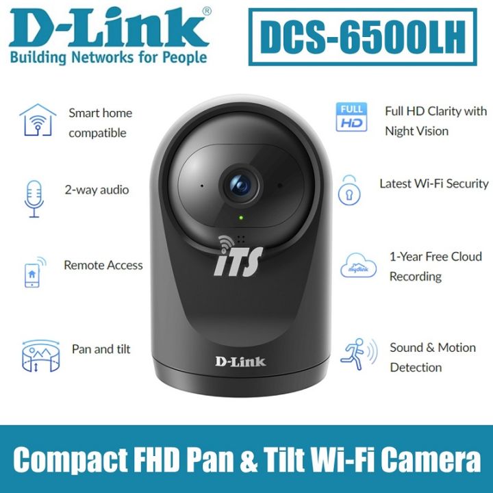 D-Link Compact Full HD Pan & Tilt Wi-Fi Camera (DCS-6500LH) | Lazada