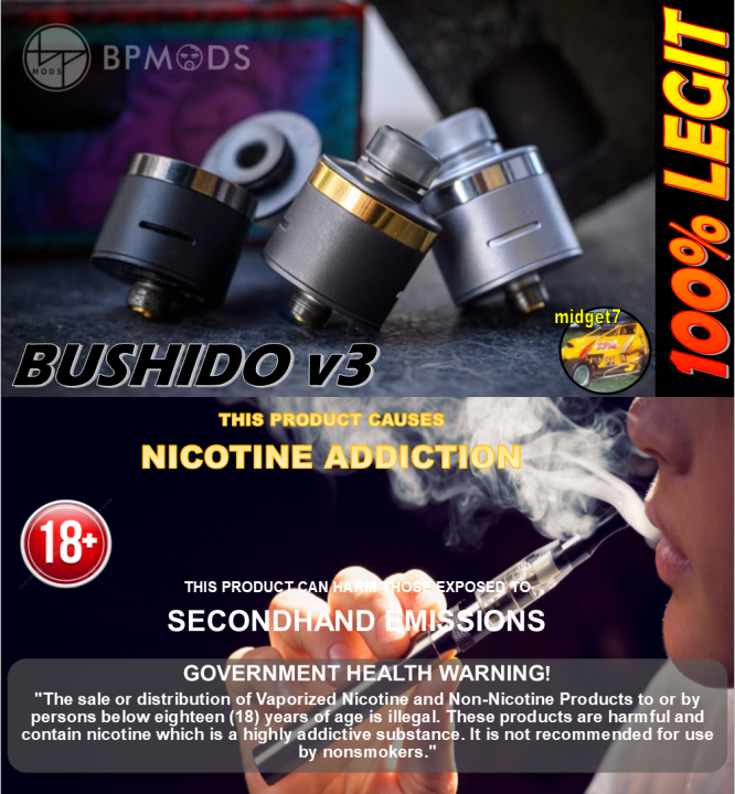 BP Mods x Dovpo Bushido V3 RDA 22mm | Lazada PH