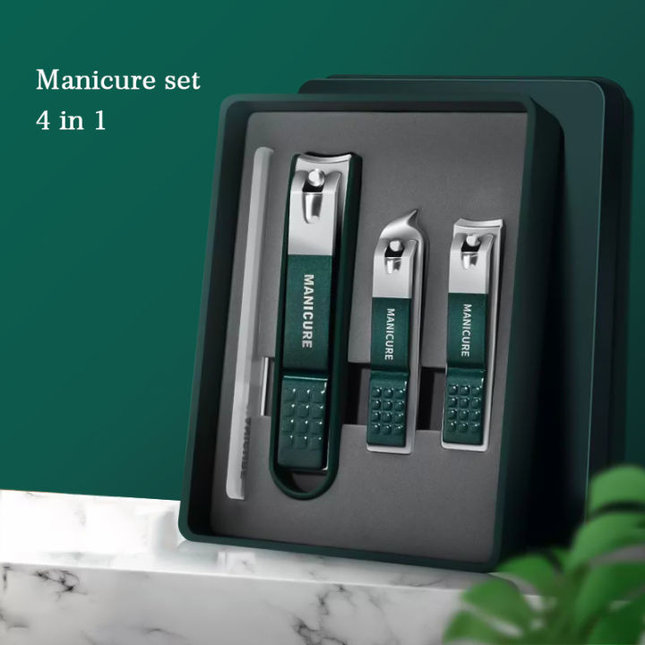 UR SUGAR 2-4Pcs Nail Clipper Set Anti-splash Nail Cut File A Full Set ...