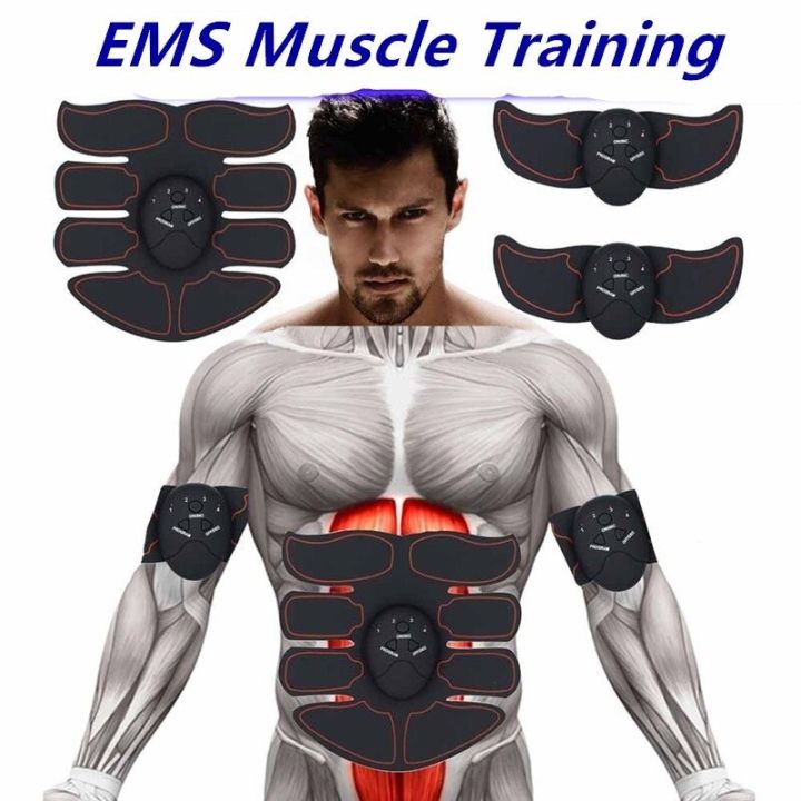 EMS Trainer Wireless Muscle ABS Stimulator Smart Fitness Abdominal ...