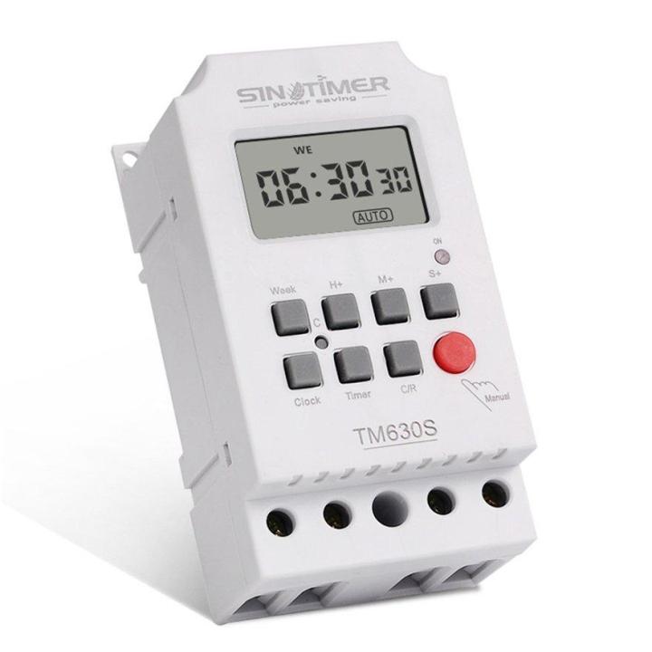 Sinotimer Tm630s 2 7 Days Weekly Lcd Digital Programmable Timer Switch With Interval 1 Second