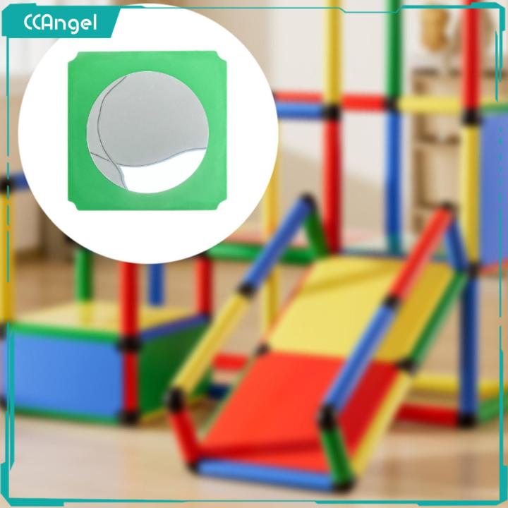 CCAngel สนามเด็กเล่นในร่มอุปกรณ์ Bingkai Cermin สำหรับเด็กทารก2-8เด็ก ...