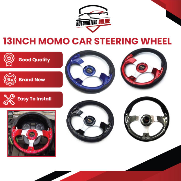 Momo Car Steering Wheel 13 Inch Material PU | Lazada