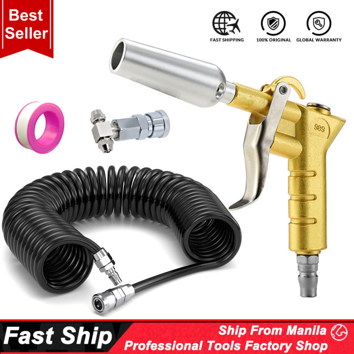 COOFARI High Air Volume Air Blow Gun Kit With 6m Long Pneumatic Pu Hose | Lazada PH