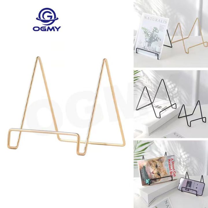 OGMY Holder Display Stands, Metal Black Frame Stand for Picture, Book ...