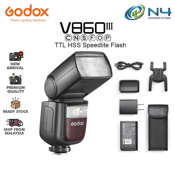 Godox V860III V860 III Speedlite Camera Flash E-TTL HSS Flash Light for ...