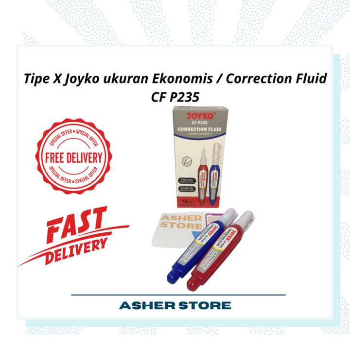 Tipe X Joyko ukuran Ekonomis / Correction Fluid CF P235 Termurah ...