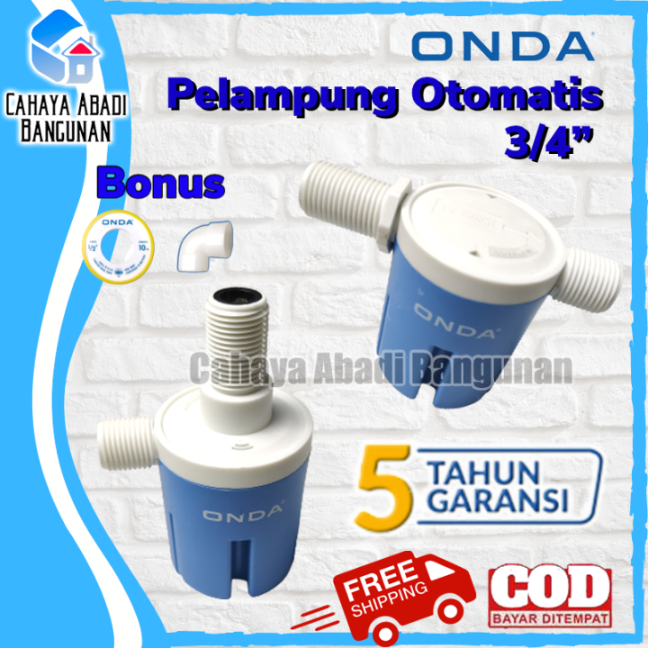 Pelampung Otomatis Tandon Toren Kran Air Tanpa Listrik ONDA 3/4 Inch ...