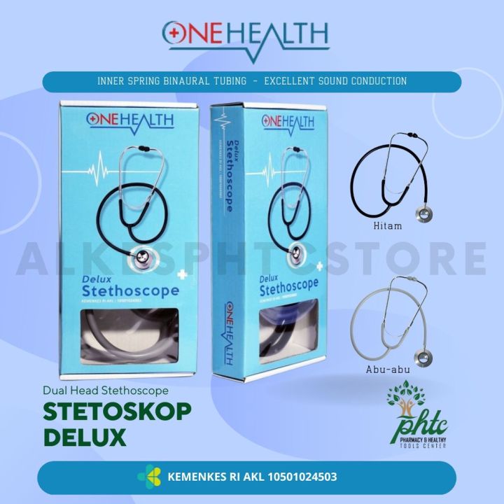 ONEHEALTH Delux Stethoscope l Stetoskop Delux | Lazada Indonesia