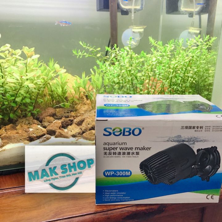 Máy Thổi Luồng, Tạo Sóng Sobo WP-300M 10W Cho Hồ Cá Cảnh, Tạo Dòng Chảy, Đẩy Phân,1 Công Đôi ...