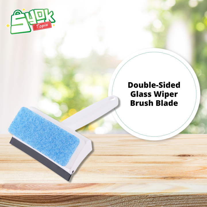 Double-Sided Glass Wiper Brush Blade | Household Cleaning Blade ...