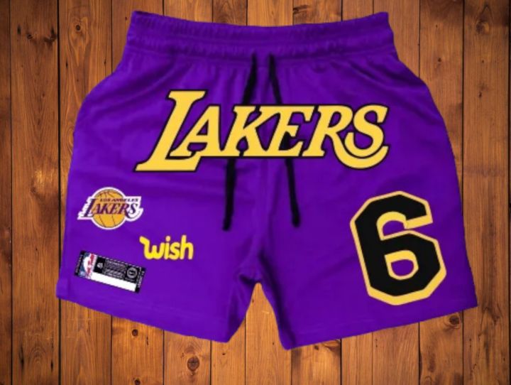 Lakers High Quality Above The Knee Drifit DTF Short For Men | Lazada PH