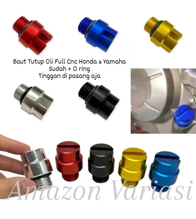 BAUT TUTUP OLI FULL CNC / TUTUP OLI MESIN UNIVERSAL HONDA YAMAHA NMAX ...