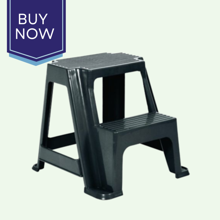 2 Steps Heavy Duty Plastic Step Chair Ladder Bangku Tangga Plastik ...