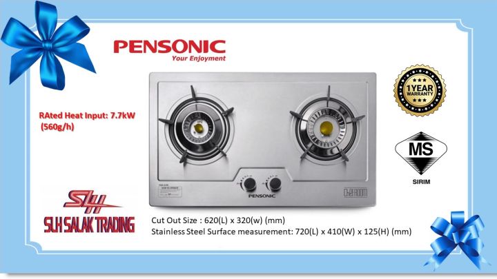 Pensonic Stainless Steel Hob PGH-619S | Lazada