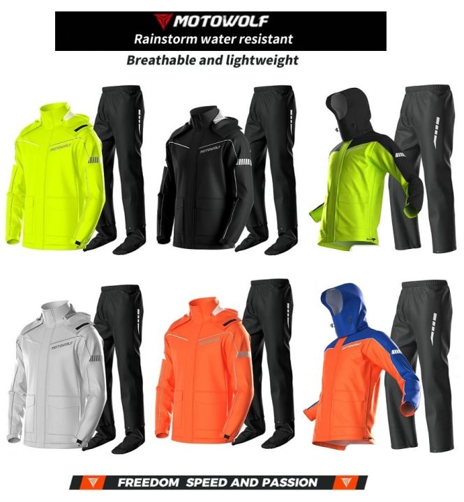 Motowolf Motorbike motorcycle waterproof raincoats-New Design VERSION ...