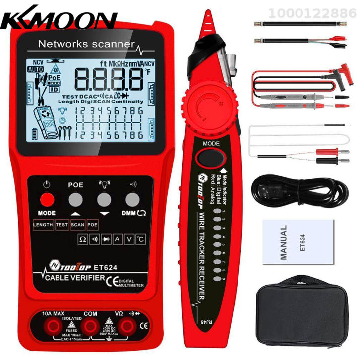 KKmoon Handheld Portable Network Cable Finder Cable Length Measuring ...