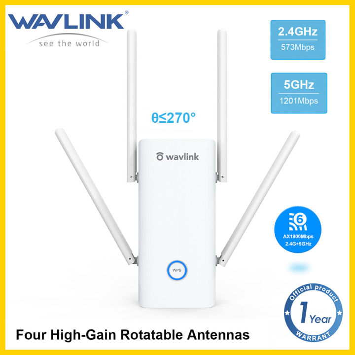 Wavlink AX1800 WiFi 6 Router Unlimited Hotspot Wireless Dual-Band 2 ...