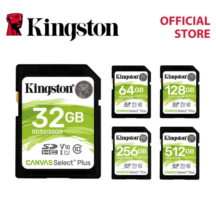 Kingston Canvas Select Plus SD Card 64GB/128GB/256GB/512GB MicroSDHC ...