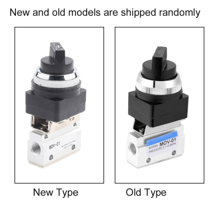 Air Valve MOV-01 2-position 2-way G1/8 Hand Control Air Pneumatic ...
