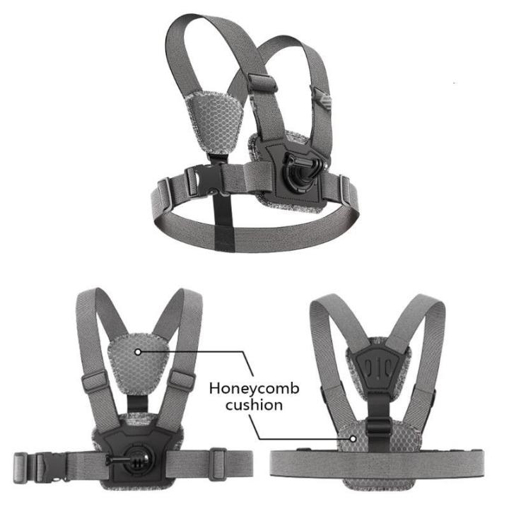 Chest Harness Mount Adjustable Chest Harness Strap Belt with J Hook for ...