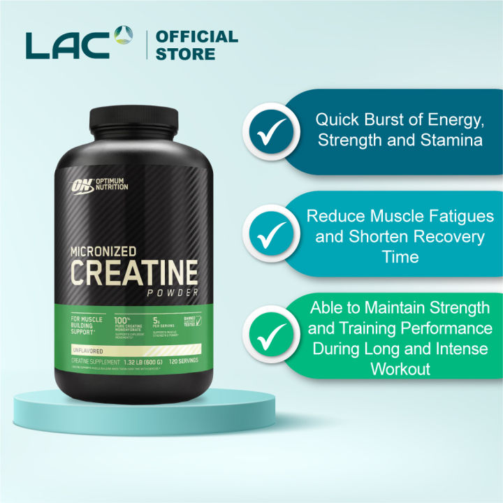 [Expiry Aug 2026] Optimum Nutrition Micronized Creatine Powder 1.32lb ...
