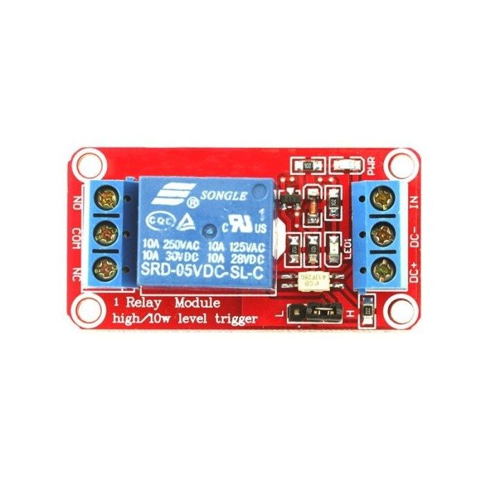 A258 1 Channel Relay Module DC 5V 10A Low/High Trigger for Arduino ...