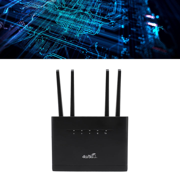 4G LTE Wireless Router 100‑240V 4 High Gain Antenna 300Mbps Stable ...