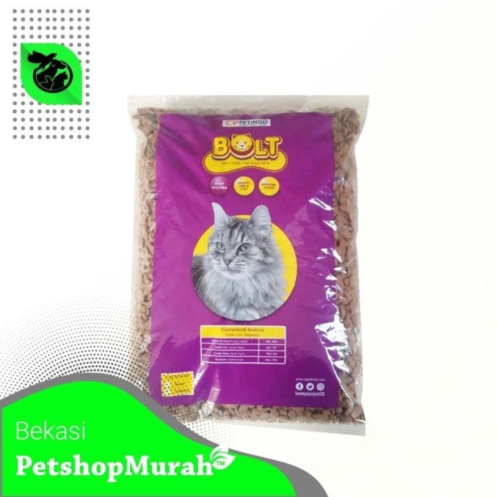 Bolt Makanan Kucing Repacking 1kg Cat Food Bolt Dry 1 kg Ikan Tuna ...