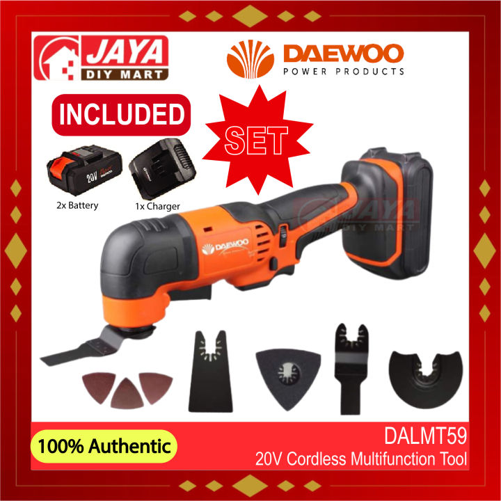 DAEWOO DALMT59 20V CORDLESS MULTIFUNCTIONAL TOOL DALMT59 JAYA DIY MART | Lazada