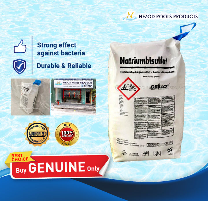 GRILLO DRY ACID POOL PH REDUCER / PH DOWN GERMANY – 25KG - NEZOD POOLS ...