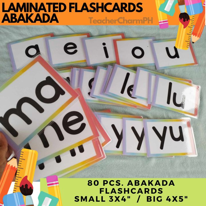 ABAKADA Laminated Flashcards | Lazada PH