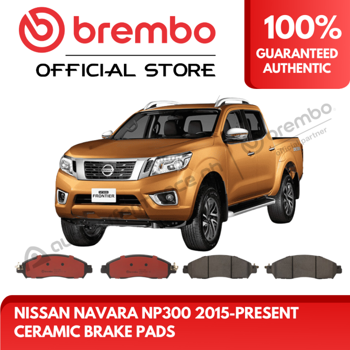 Front Brake Pads for Nissan Navara NP300 2015-Present - Brembo Ceramic ...