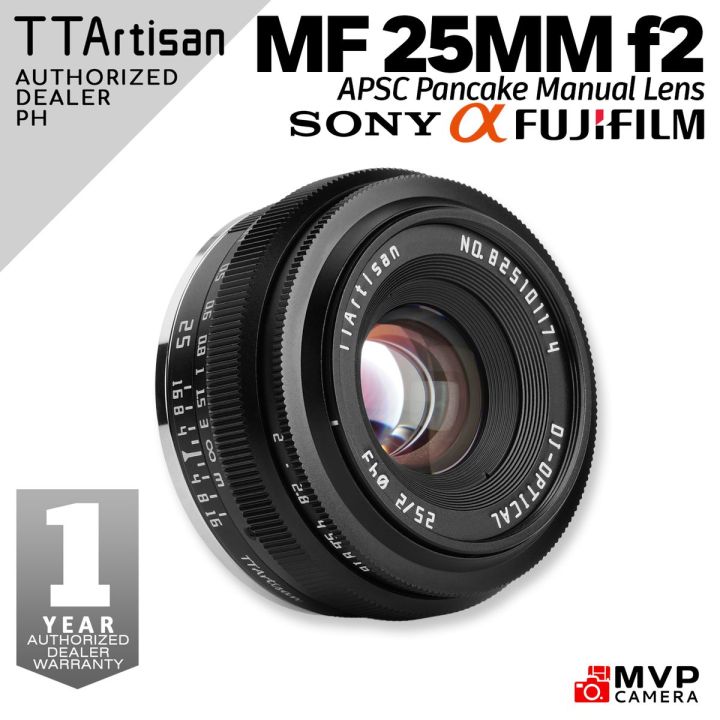TTARTISAN 25mm f2 APSC Compact Portrait Prime Pancake Lens Mirrorless ...